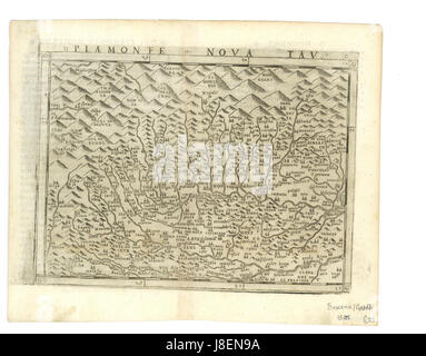 This historical map shows the region of Monferrato in Italy, which was ...