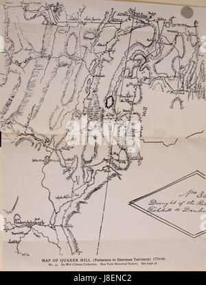 Detail of 1778 Erskine Map of Quaker Hill Stock Photo - Alamy