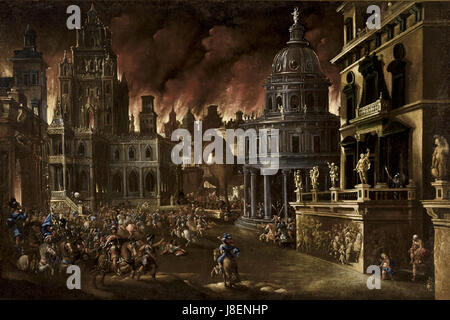 El incendio de Troya painting by Francisco Collantes - Burning of Troy ...