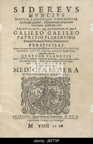 ‘Sidereus Nuncius’ is an astronomical work by Galileo Galilei, first ...