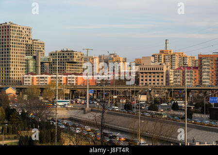 Dongzhimen architecture in Beijing Stock Photo - Alamy