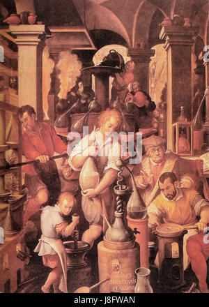 Giovanni Stradano's 'Il laboratorio dell'alchimista' (The Alchemist's ...