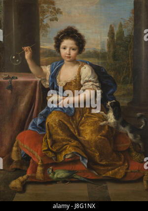 Marie Anne de Bourbon was a French noblewoman, depicted in this ...