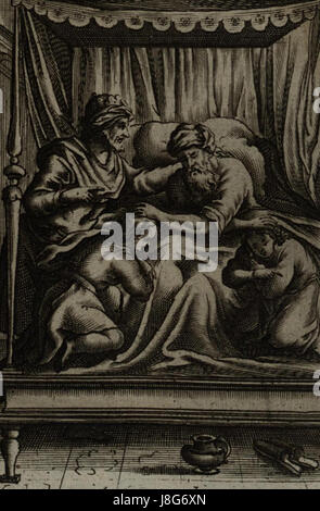 Jollain Jacob Blesses Joseph's Sons Stock Photo - Alamy