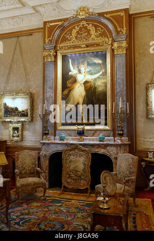 Morning Room Waddesdon Manor Buckinghamshire England Stock Photo