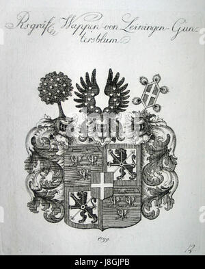 Leiningen coat of arms Stock Photo - Alamy