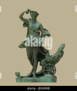 This sculpture of Aurora, the Roman goddess of dawn, is displayed at ...
