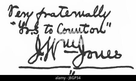 John William Jones signature Stock Photo - Alamy