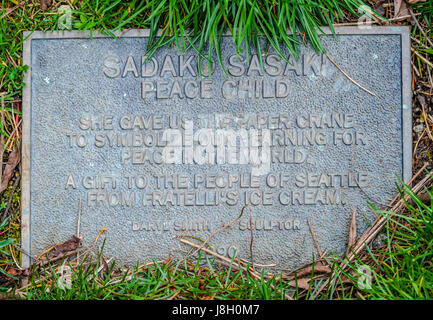 The Peace Child Sadako Sasaki in Seattle - SEATTLE / WASHINGTON - APRIL ...