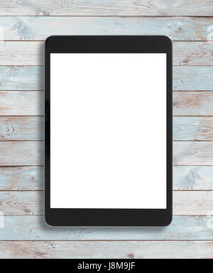 white tablet with black screen display, vr glasses for virtual reality ...