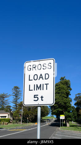 weight limit restriction warning sign of 7 5 tons for lorrys on road ...