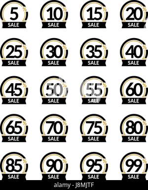 20 percent off tag vector icon on white background Stock Vector Image ...