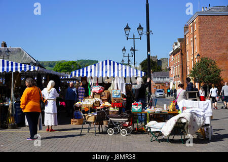 Antique Fair at Ludlow, Shropshire,England, UK Stock Photo - Alamy