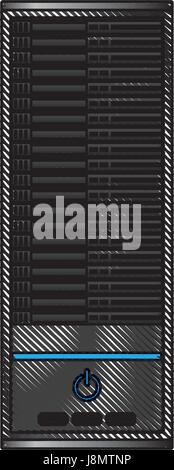 CPU set flat cartoon isolated on white background. Vector isometric ...