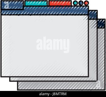 scribble web tab cartoon Stock Vector Image & Art - Alamy