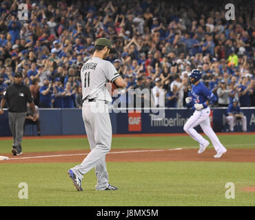 Toronto Blue Jays pitcher Jose Berrios throws during a baseball game ...