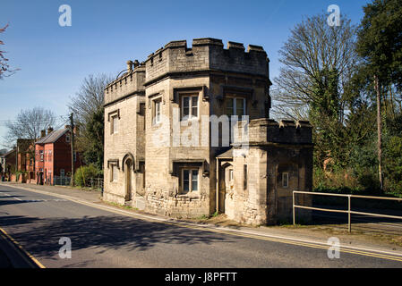 Shane's Castle on the Bath Road Devizes Wiltshire. A former toll house ...