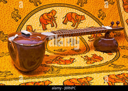 Sitar - Indian stringed instrument Stock Photo: 83324267 - Alamy