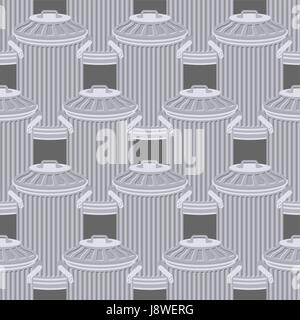 Trash wheelie bin pattern vector seamless Stock Vector Image & Art - Alamy
