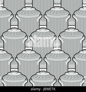 Trash wheelie bin pattern vector seamless Stock Vector Image & Art - Alamy