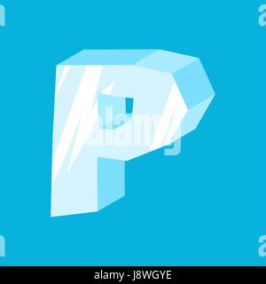 Iceberg font. Ice alphabet. Set of letters from cold ice. Frosty ABC ...