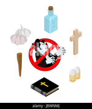 Stop Dracula. Set of tools for extermination of vampires: holy water ...
