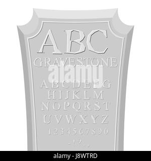 Old grave tombstone with rip letters simple outline hand drawn vector ...