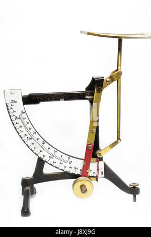 old-fashioned letter scale with letters Stock Photo - Alamy