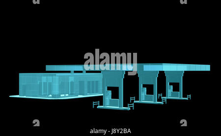 Gas Station. X-ray image Stock Photo - Alamy
