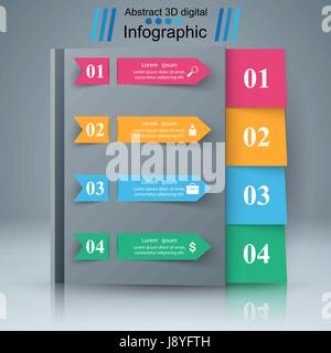Notepad, notebok icon. Abstract infographic Stock Vector Image & Art ...
