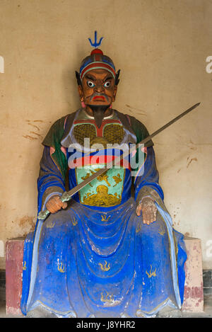 Scary statue, Cheng Huang Temple, Pingyao, Shanxi province, China Stock ...
