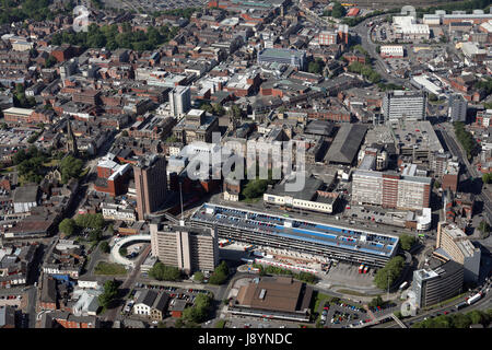 aerial view of the Preston skyline, Lancashire, UK Stock Photo - Alamy