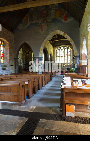Interior of St Michael and All Angels Church in the grounds of ...
