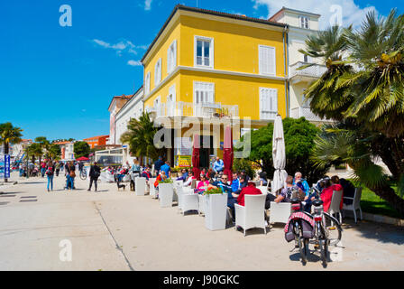 Riva, seaside promenade, Obala Marsala Tita, Porec, Istria, Croatia ...