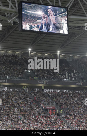 Turin, Italy. 30th May, 2017. Football charity match. La Partita del ...