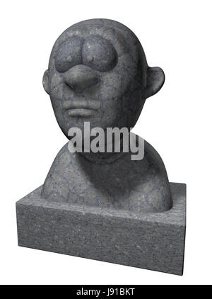 Illustration of human bust Stock Photo - Alamy