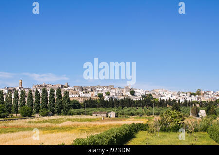 Panoramic view of Specchia. Puglia. Italy Stock Photo - Alamy