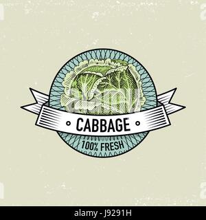 Lettuce Vintage set of labels, emblems or logo for vegeterian food ...