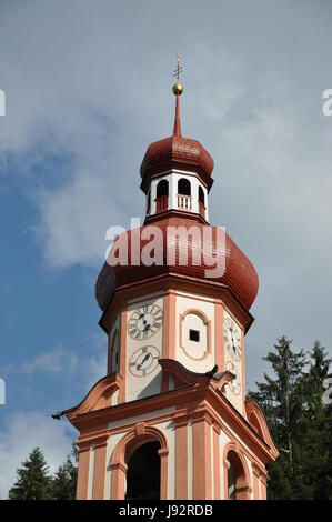 church austrians tyrol inn valley street road house building houses ...