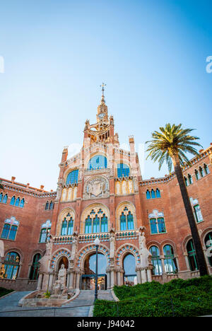 Old modernistic hospital de Sant Pau, Barcelona, Spain Stock Photo - Alamy