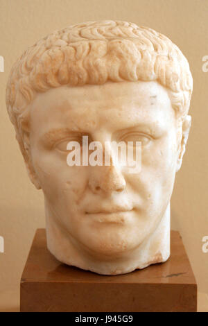 Portrait of Claudius I, Emperor of the Roman Empire; Roman portraits ...