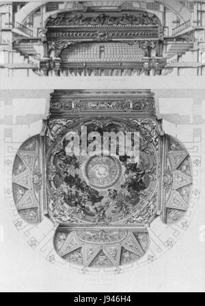 This is a 1969 architectural plan of the Palais Garnier in Paris ...