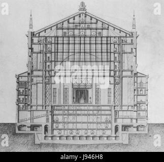 The Palais Garnier, a historic opera house in Paris, features a ...