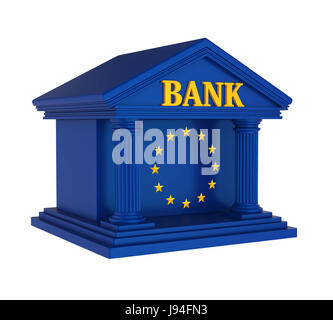European Union Bank Building Isolated Stock Photo - Alamy