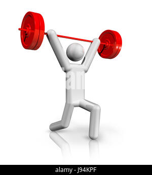 Weightlifting sport pictogram symbol icon design art Stock Photo - Alamy
