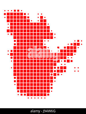 illustration, canada, angular, square, card, spotted, dot, raster ...