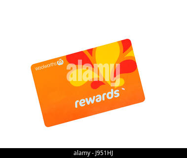 Australian Woolworths rewards card Stock Photo - Alamy