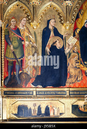 The 'Strozzi Altarpiece' by Andrea di Cione Orcagna, created between ...