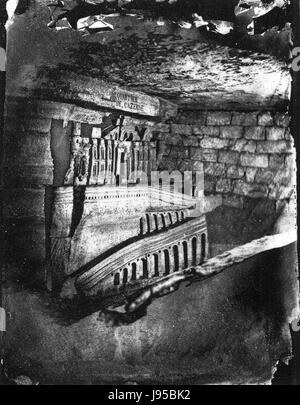 The photograph 'Catacombes de Paris' by Nadar showcases the eerie ...