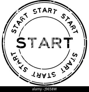 start now stamp. start now sign. round grunge label Stock Vector Image ...